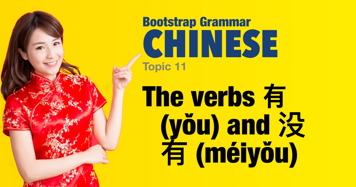 Bootstrap Chinese Grammar - The verbs 有 (yǒu) and 没有 (méiyǒu)
