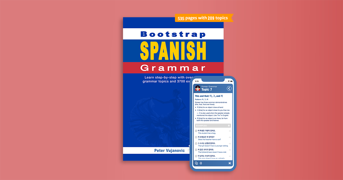 Learn Spanish grammar - download the free PDF
